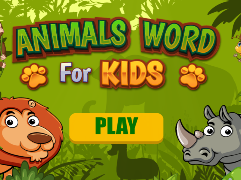 Word Animals For Kids (%original_name%) 🕹️ Грати онлайн на Sgames